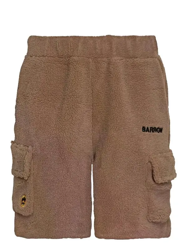 BARROW Fleece Cargo Shorts - Brown