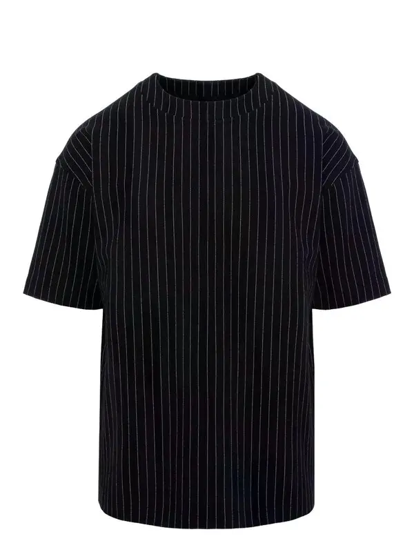 HAMZA Striped T-shirt - Black