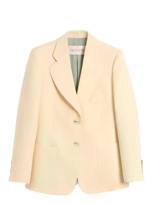 Valentino Garavani Single-breasted Blazer - Yellow