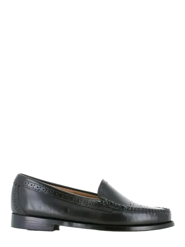 G.H.BASS Brogue Detail Loafers - Black