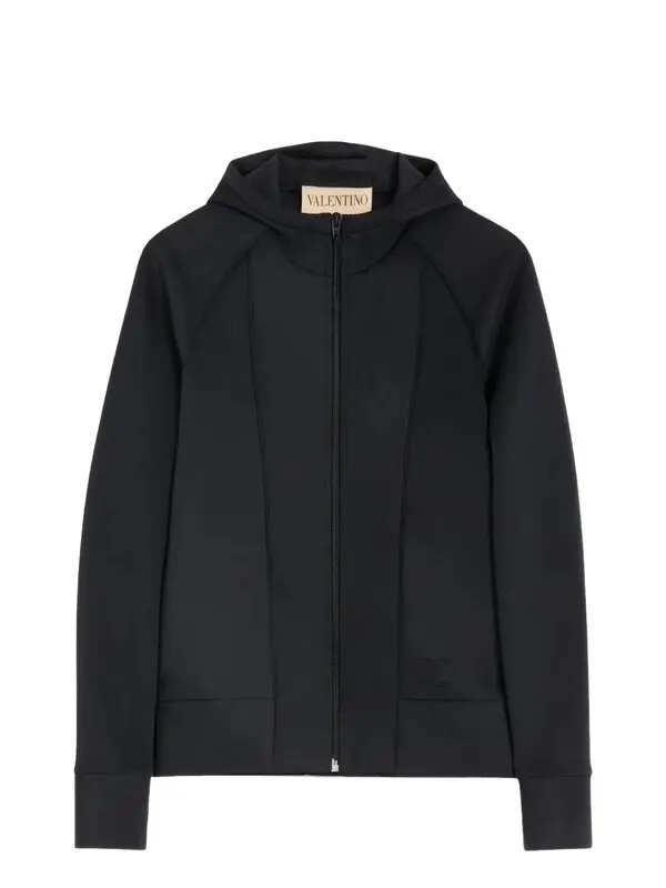 Valentino Garavani Vlogo Zip-up Hoodie - Black