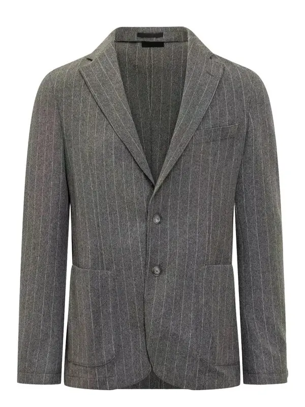 BOSS Striped Blazer - Grey