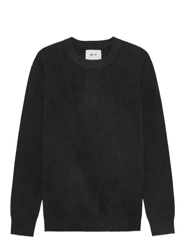 Nn07 Danny Ribbed Sweater - Black