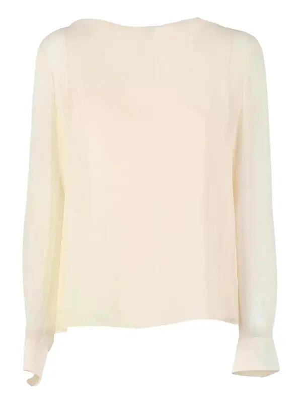 Max Mara Demian Long-sleeve Blouse - Neutrals