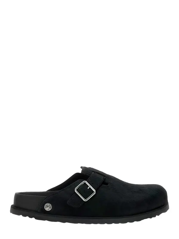 BIRKENSTOCK Buckle Strap Mules - Black