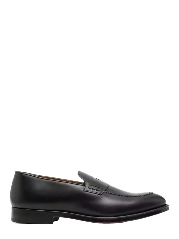 DOUCAL'S Leather Loafers - Black