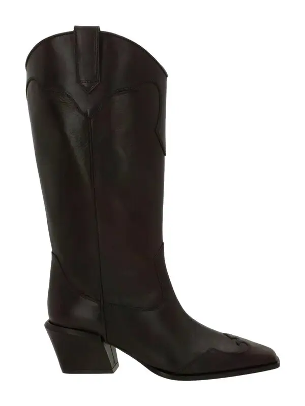 Paris Texas 50mm Bettina Square-toe Boots - Brown
