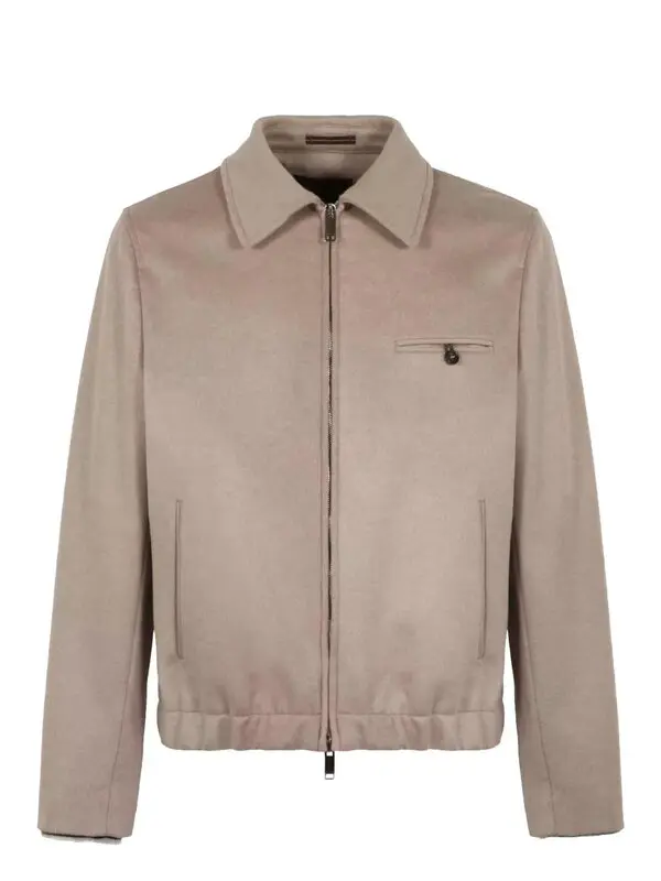 SLOWEAR Zip Bomber Jacket - Neutrals