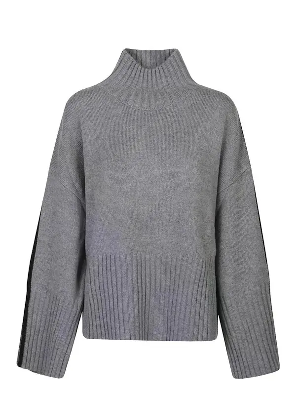 Pinko Side-stripe Sweater - Grey