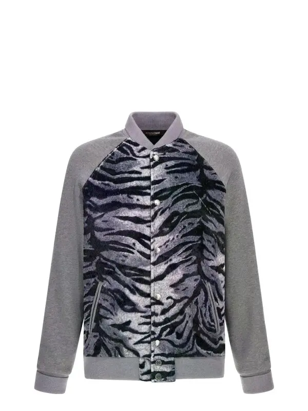 Roberto Cavalli Zebra-print Sweatshirt - Grey