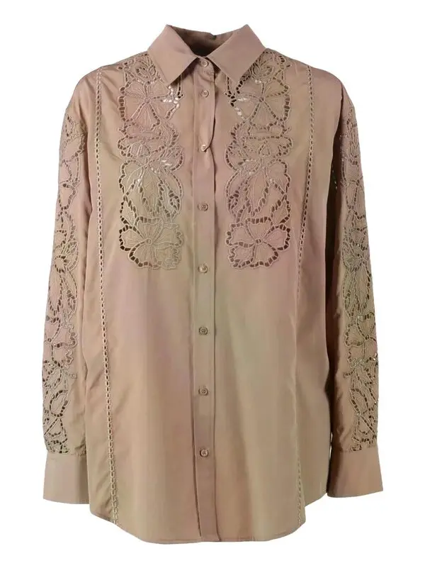 Max Mara Elmi Floral-patterned Shirt - Brown