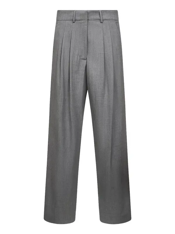 PT TORINO Pleated-front Trousers - Grey