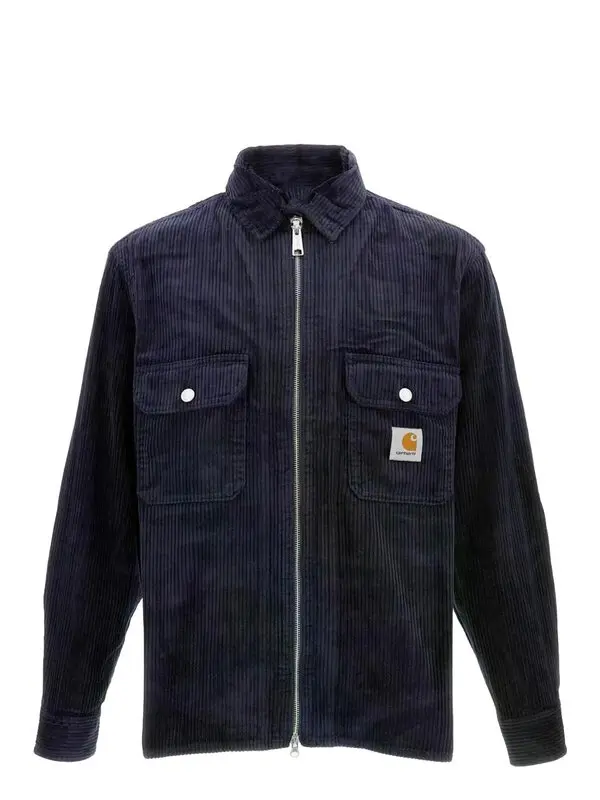 Carhartt Work In Progress Reynold Flap-pocket Zip-up Shirt - Blue