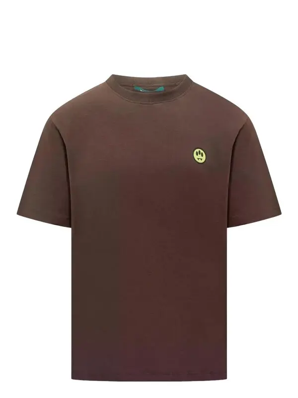BARROW Logo-print Jersey T-shirt - Brown