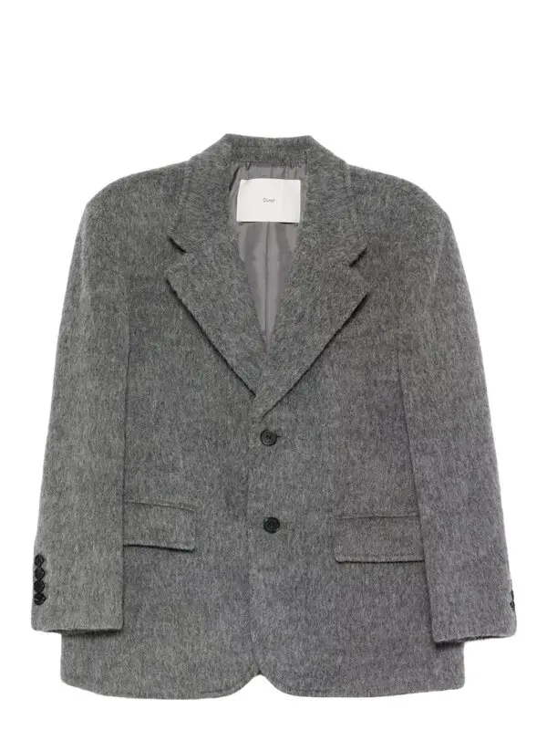 DUNST Alpaca-wool Blazer - Grey