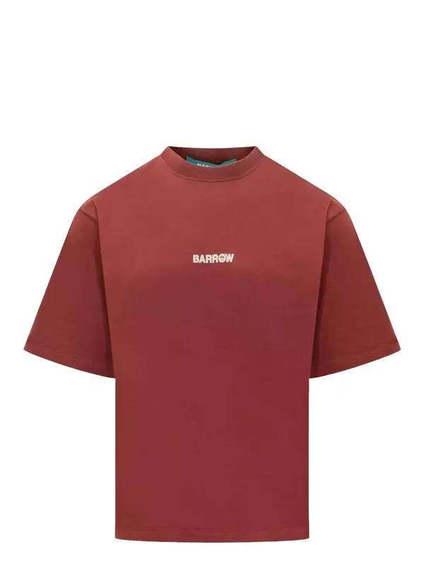 BARROW Logo-print Jersey T-shirt - Red