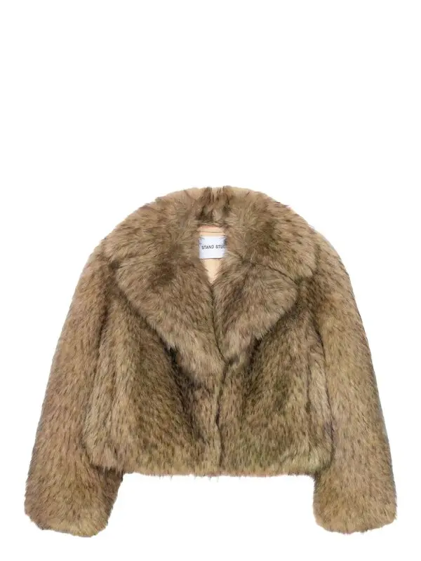 STAND STUDIO Faux-fur Jacket - Brown