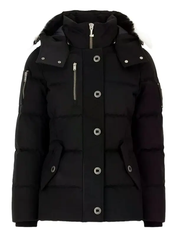 Moose Knuckles Zip Puffer Jacket - Black