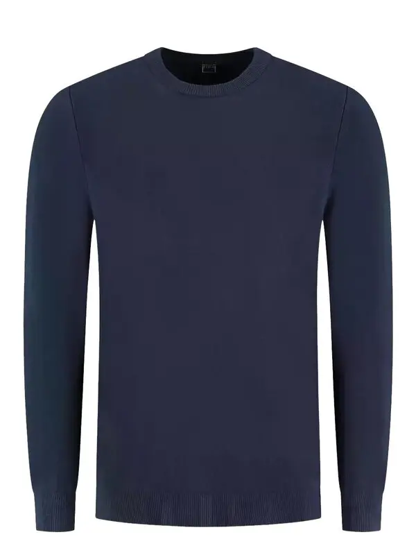 Fedeli Crew-neck Sweater - Blue