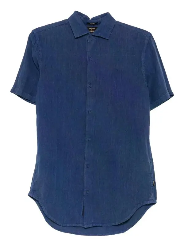 Superdry Linen Shirt - Blue