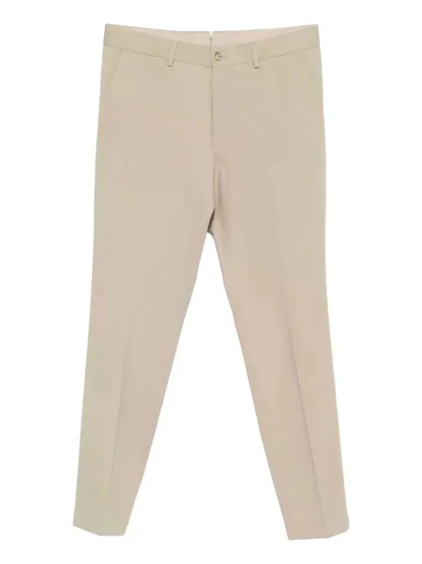 Hugo Boss Pressed-crease Trousers - Neutrals