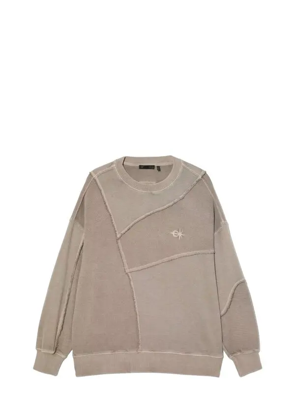 FIVE CM Logo-patch Sweatshirt - Neutrals