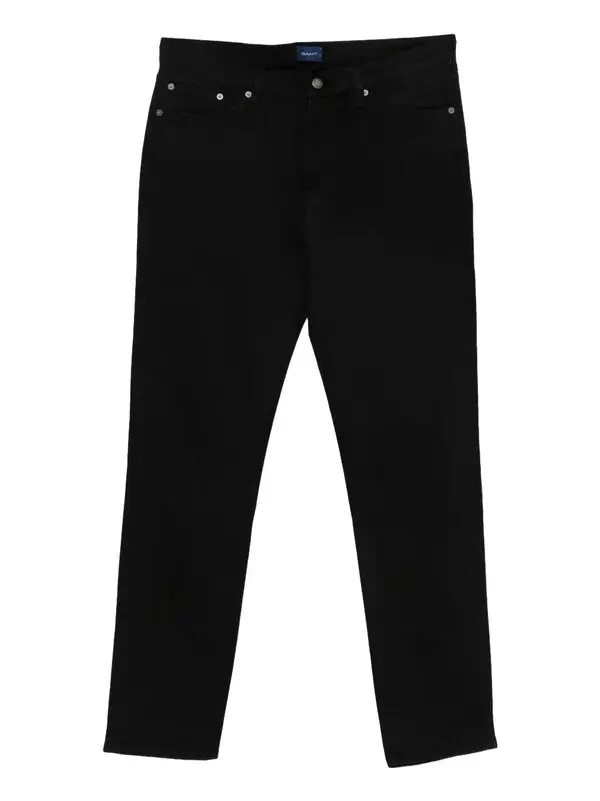 Gant Logo-patch Trousers - Black