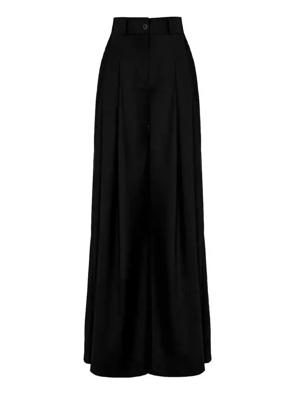 HAMZA Kimi Pleated Trousers - Black
