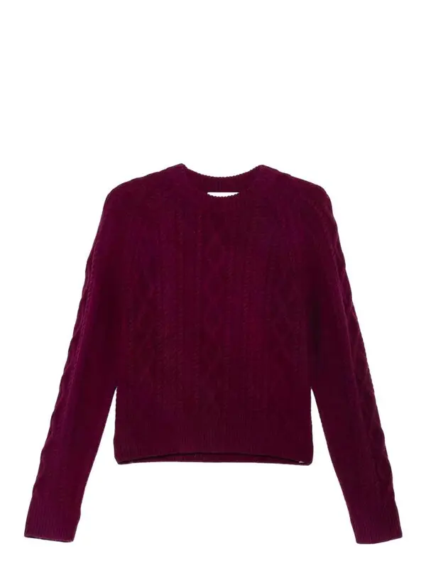 Eric Bompard Cable-knit Crew-neck Sweater - Red