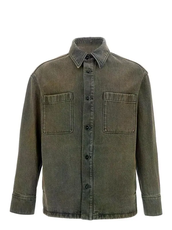 Fendi Buttonned Denim Shirt - Grey