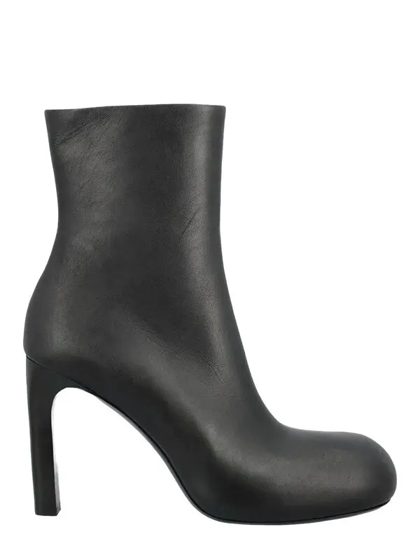Balenciaga 80mm Fargo Leather Ankle Boots - Black