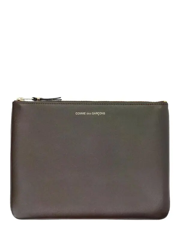 Comme Des Garçons Zip Clutch - Brown
