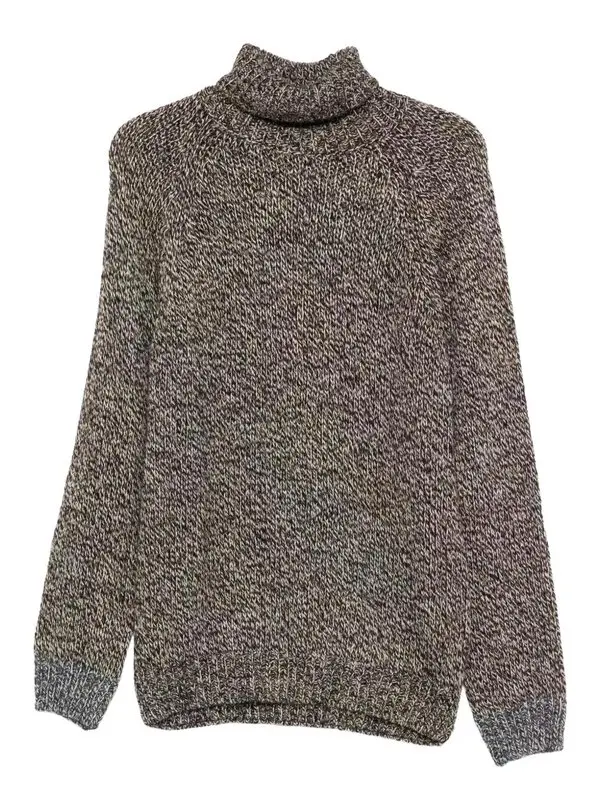 DANIELE ALESSANDRINI Roll-neck Sweater - Brown