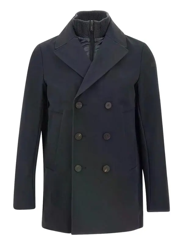 RRD Double-breasted Pea Coat Jacket - Blue