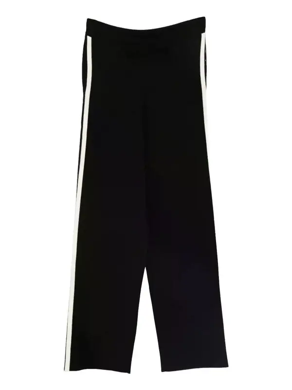 AYA MUSE Striped Track Pants - Black