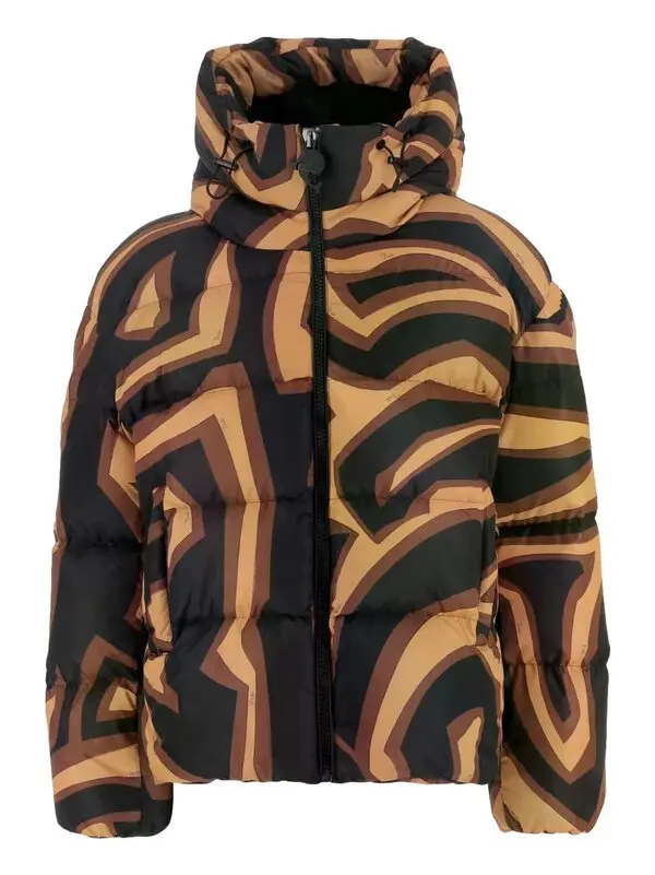 Emilio Pucci Hooded Printed Jacket - Black