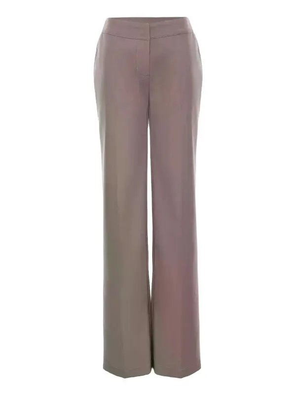 HAMZA Wide Leg Trousers - Brown