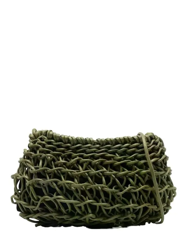Alienina Cecilia Interwoven Shoulder Bag - Green