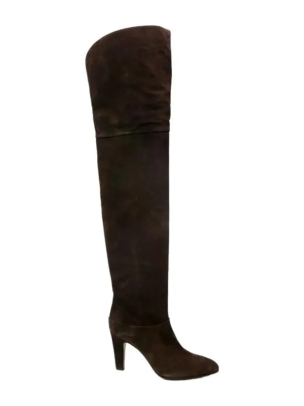 Chloé 85mm Eve Suede Over-the-knee Boots - Brown