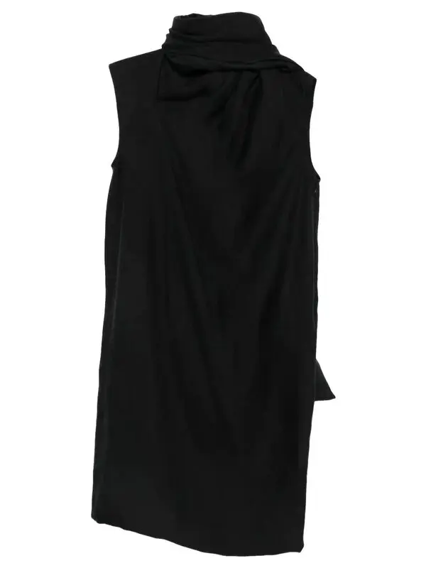 TOTÊME Cowl-neck Sleeveless Dress - Black