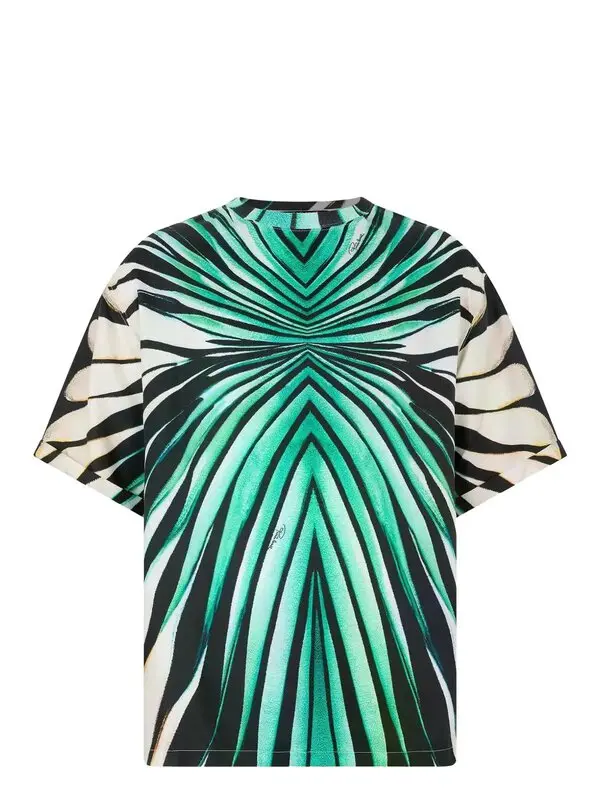 Roberto Cavalli Graphic-print T-shirt - Blue