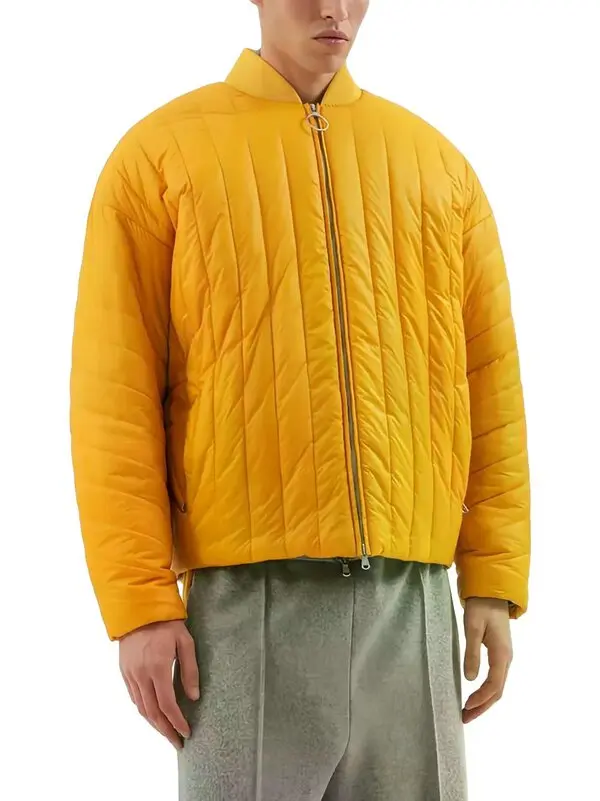 1989 STUDIO Quilted Zip Jacket - Yellow