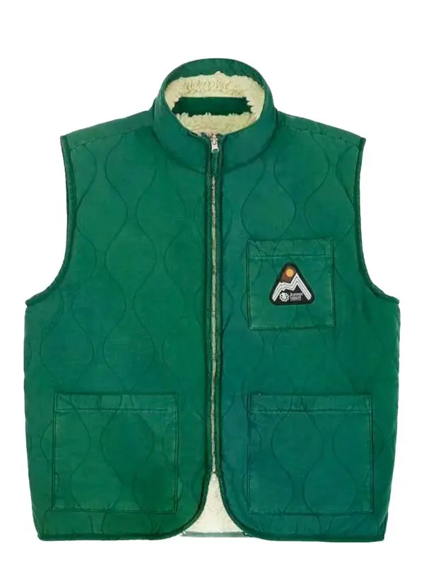 JONSEN ISLAND Reversible Quilted Gilet - Green