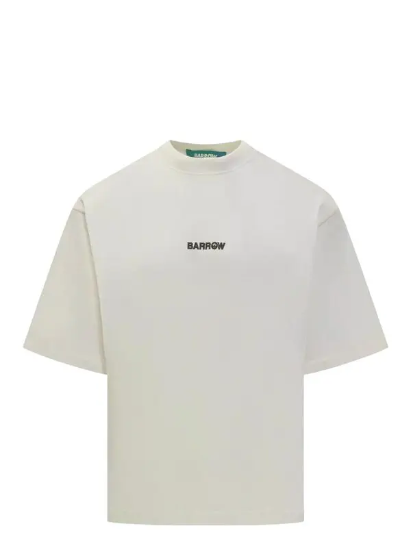 BARROW Logo-print Jersey T-shirt - Neutrals