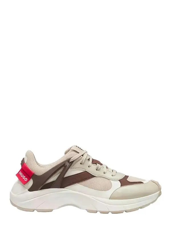 Hugo Panelled Sneakers - Neutrals