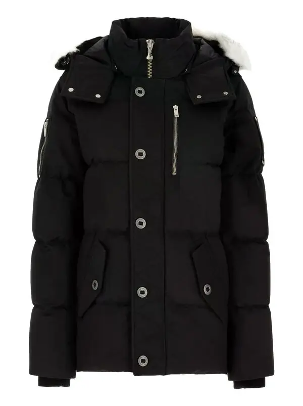 Moose Knuckles Quilted Button Jacket - Black