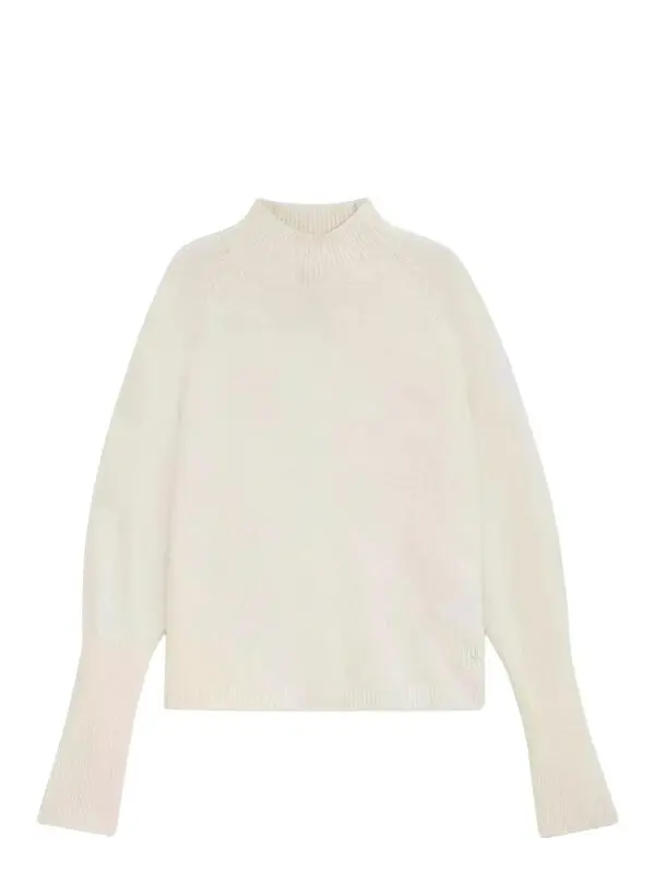 Hugo High-neck Long Sleeve Sweater - Neutrals