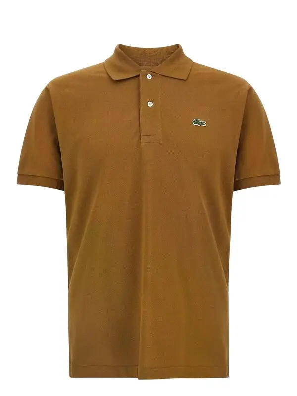 Lacoste L.12.12 Logo-patch Piqué Polo Shirt - Brown