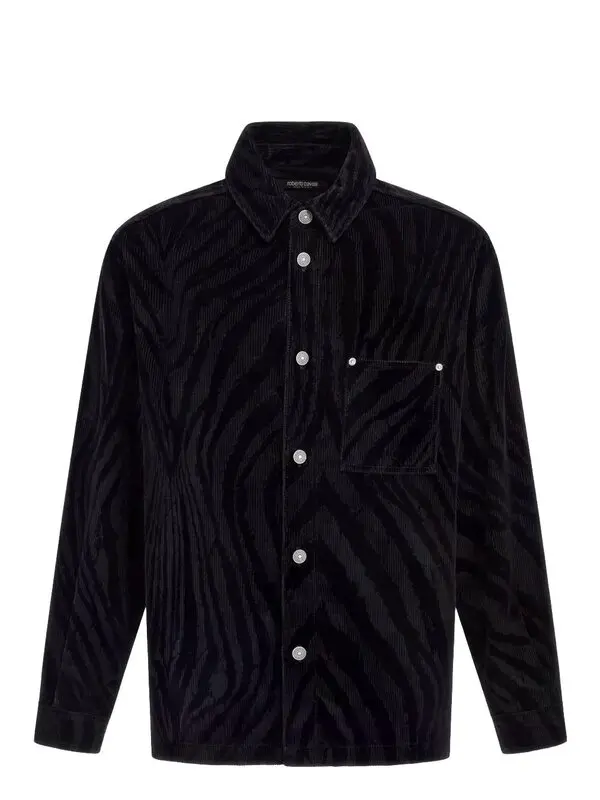 Roberto Cavalli Zebra-print Shirt - Black