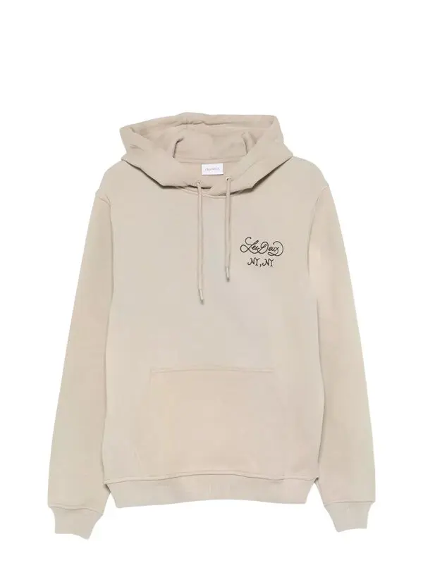 LES DEUX Graphic-print Hoodie - Neutrals